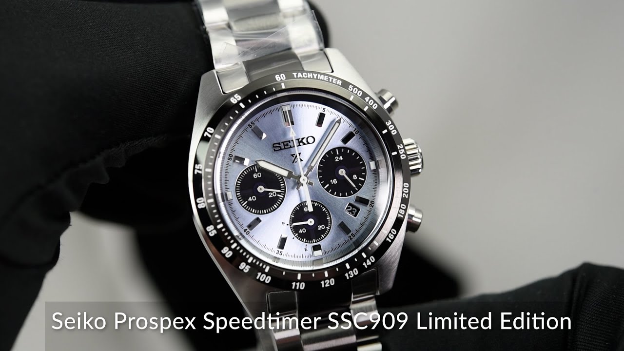 Seiko Prospex Speedtimer SSC909 Limited Edition - YouTube