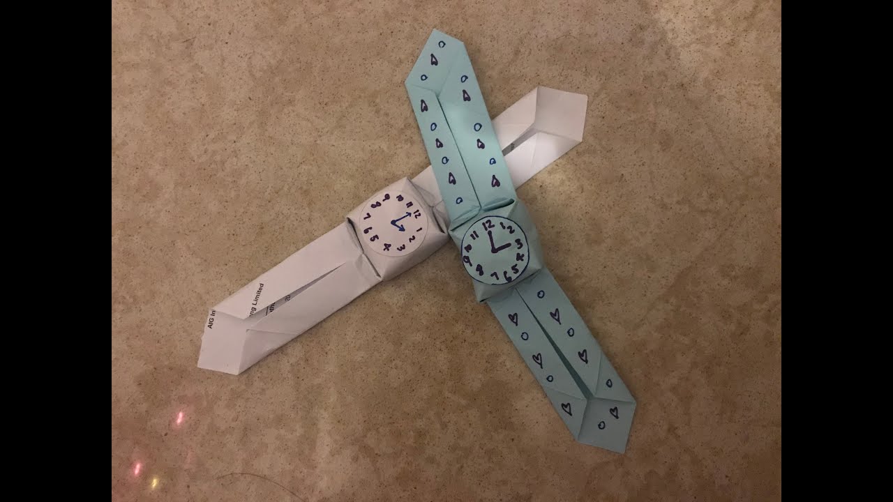 Origami - Paper Watch - YouTube
