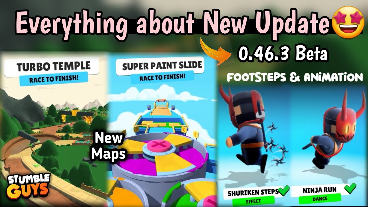 Stumble guys 0.46.3 Beta View | New Maps, Skins and more! - YouTube