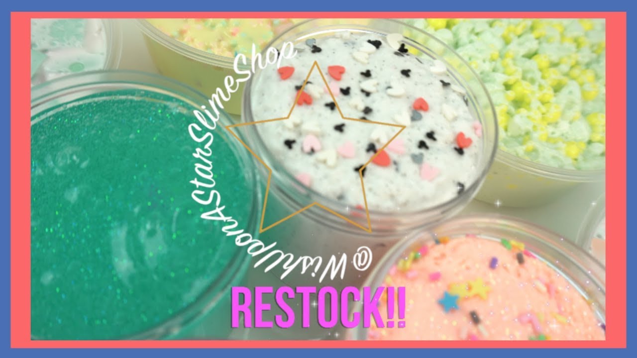 WISH UPON A STAR ETSY SLIME SHOP RESTOCK🌟 APRIL 16TH!! CLOUD SLIMES ...
