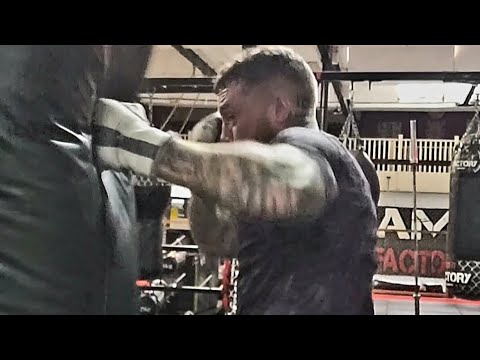 Working on the left hook after throwing the straight right. knockout shot if landed ? #boxing # ...