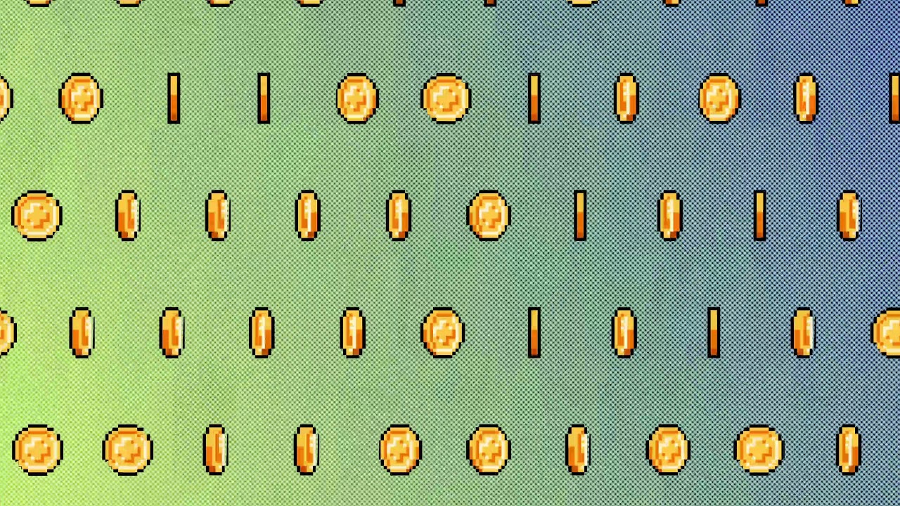 8-bit Video Game Coins | 4K Relaxing Screensaver - YouTube