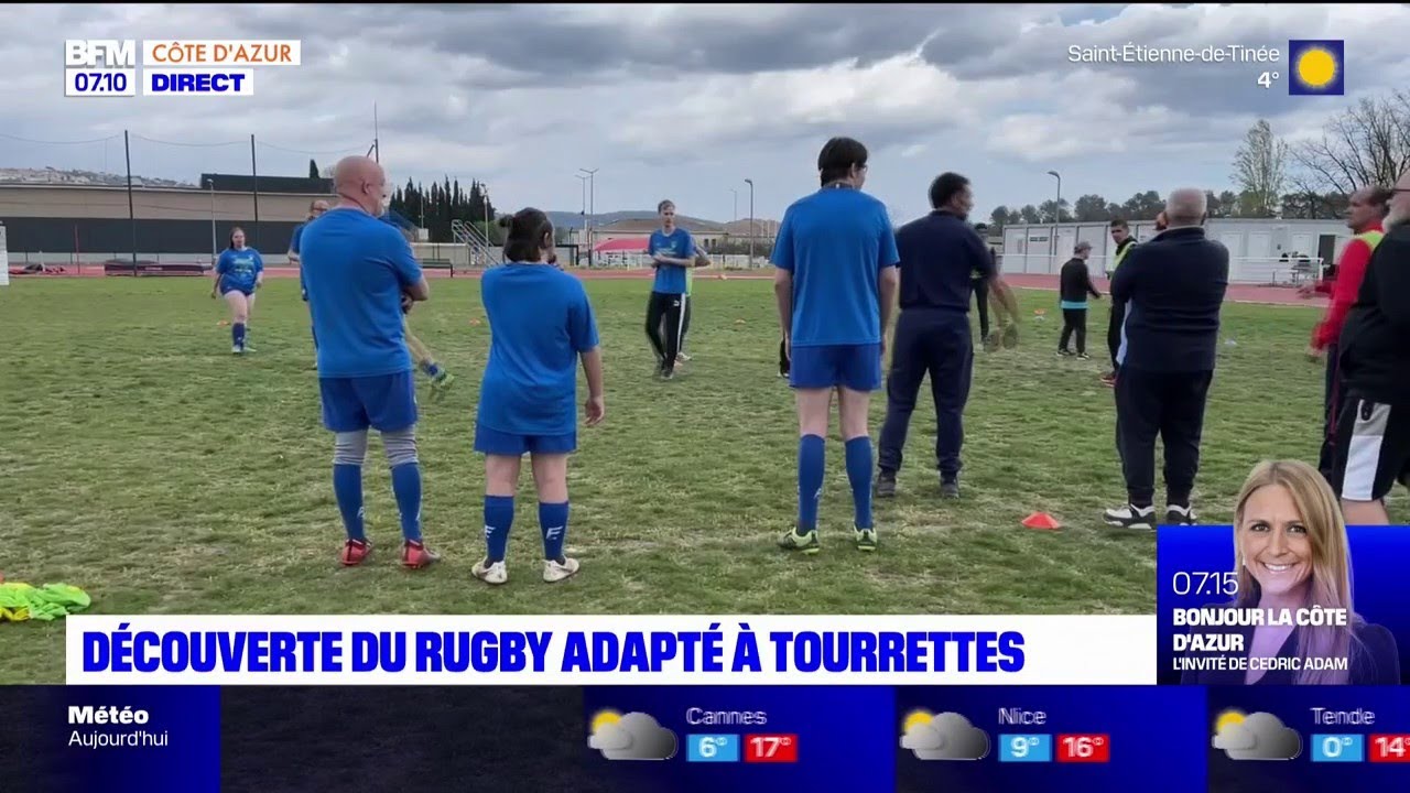 Tourrettes-sur-Loup: découverte du rugby adapté - YouTube