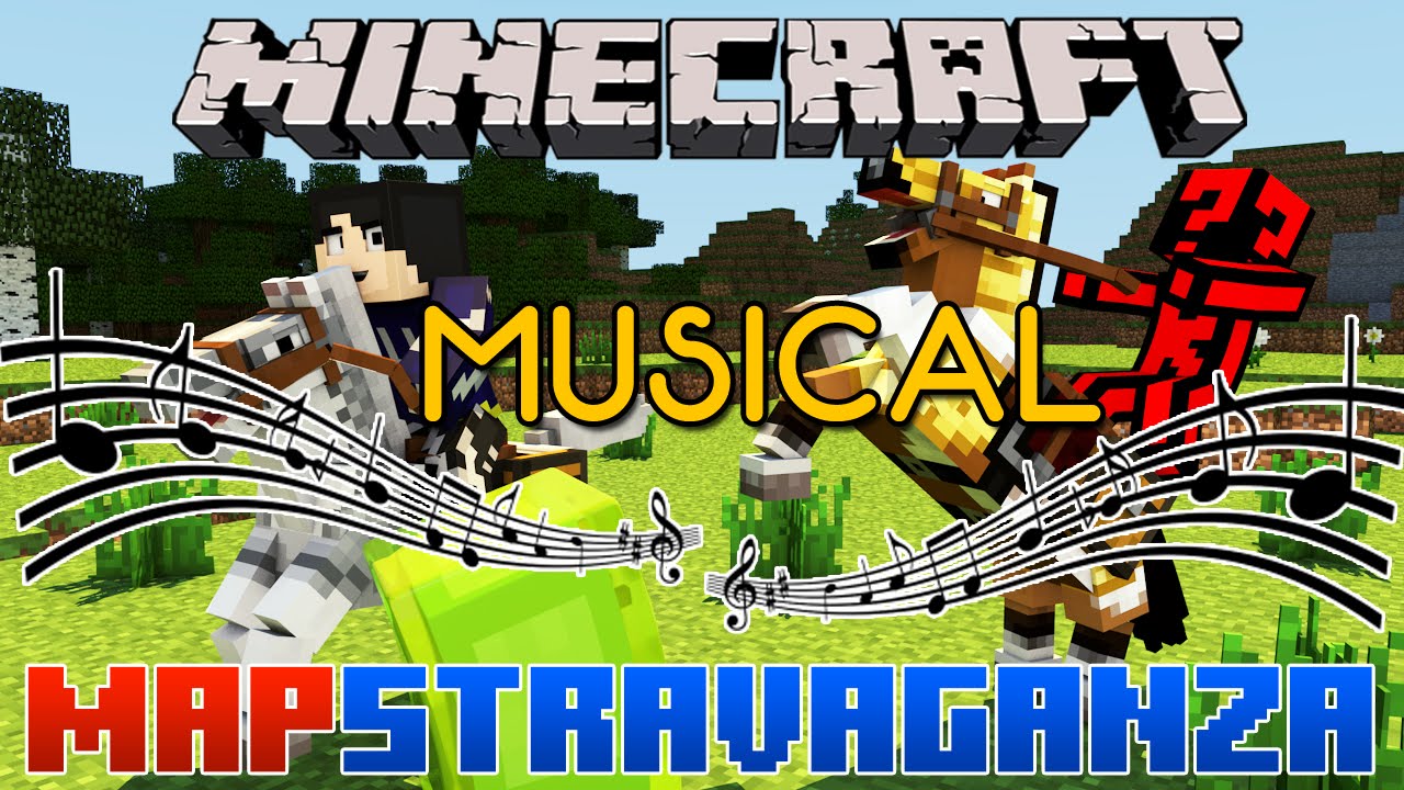 Musical Minecraft Mapstravaganza! Giant Piano, Music Quiz and Massive ...