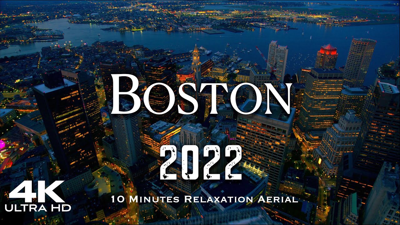 BOSTON 🇺🇸 Drone Aerial 4K Massachusetts | USA United States of America ...