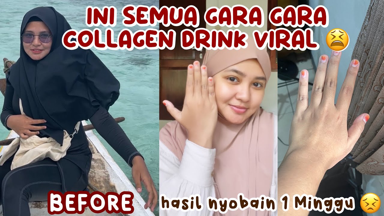 REVIEW JUJUR COLLAGEN DRINK VIRAL TIKTOK! HASIL MINUM 1 MINGGU WORTH IT ...