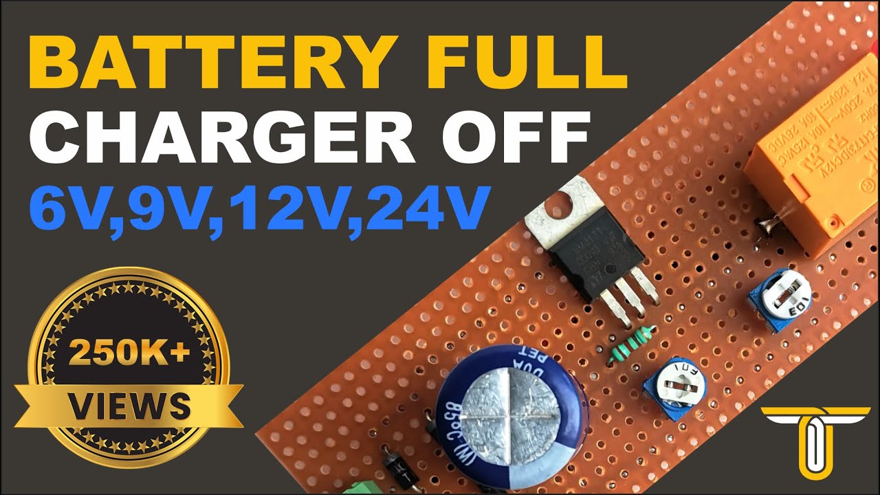 DIY Auto Cut-Off Battery Charger | Adjustable Battery Charger with ...