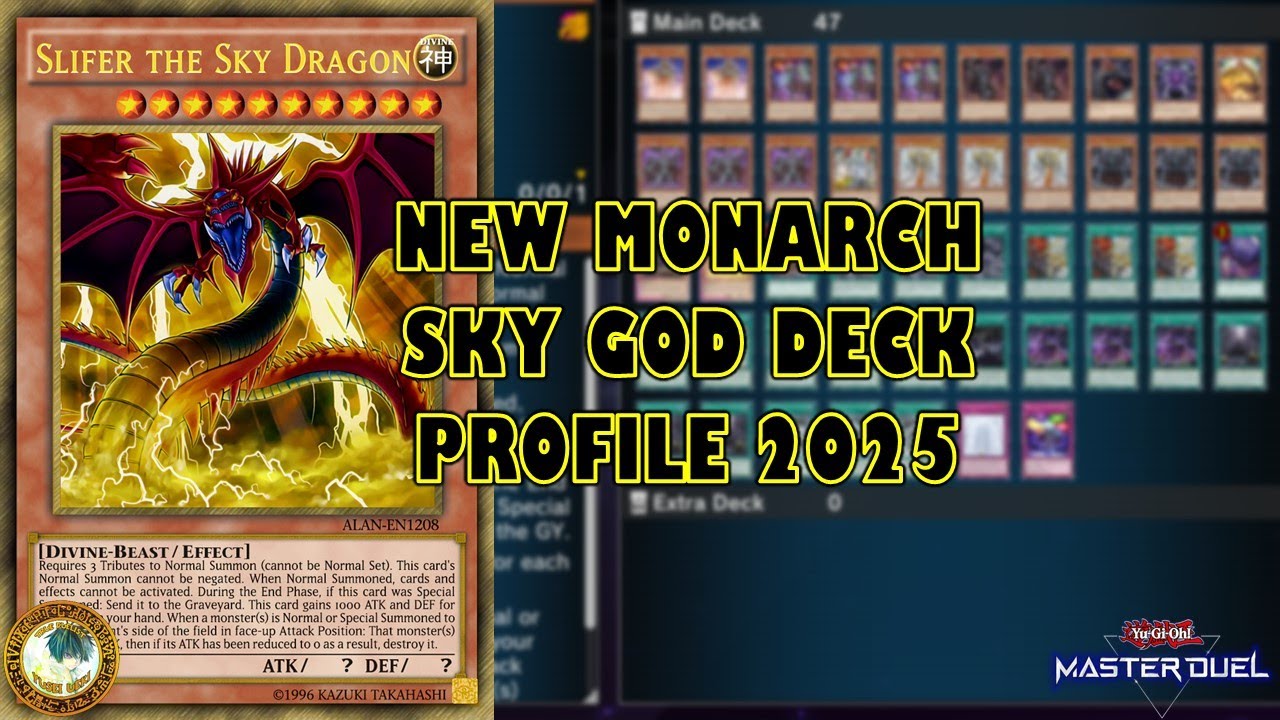 NEW Monarch Sky God Deck Profile 2025 | Yu-Gi-Oh! Master Duel - YouTube