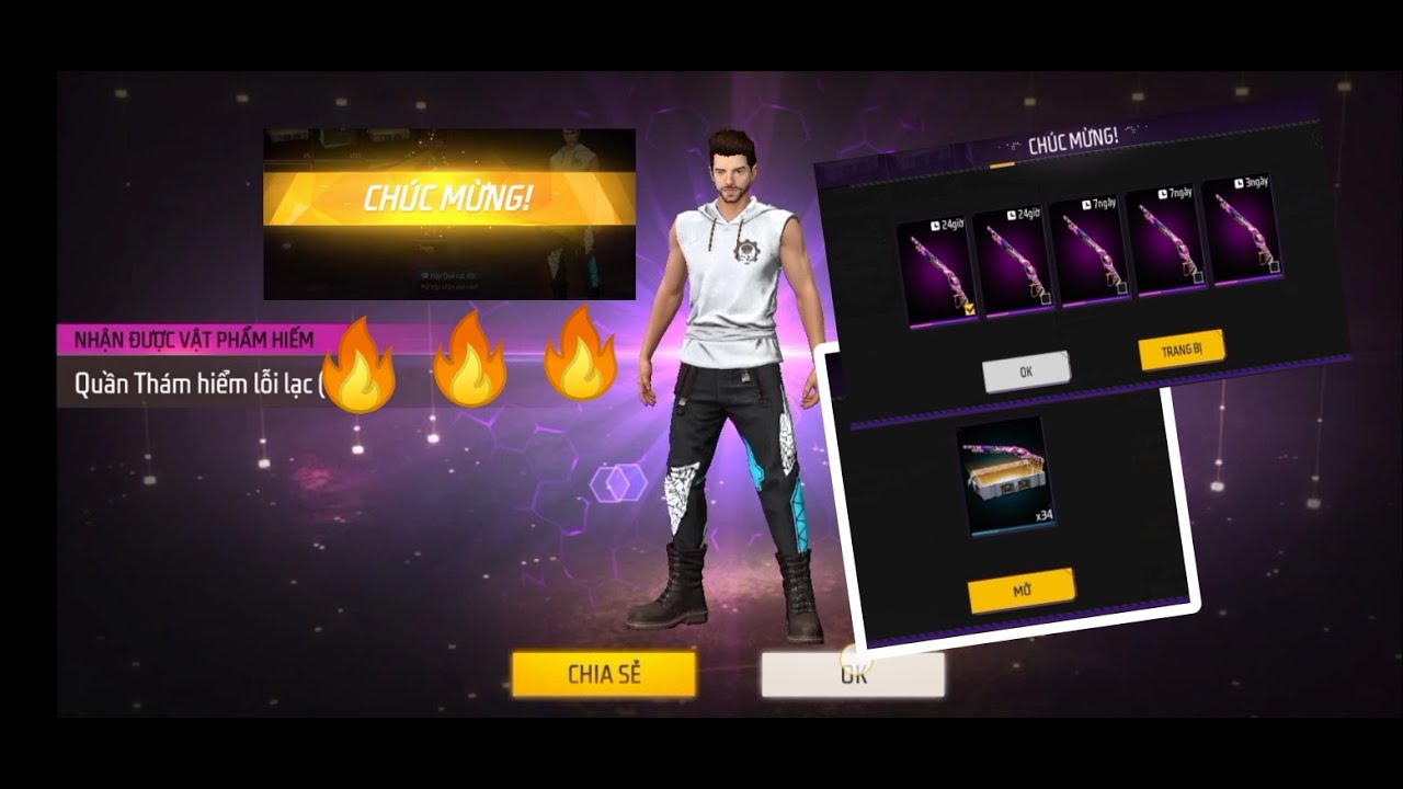 Free fire - Mở hộp súng thế giới ngầm và quần thám hiểm và cái kết🔥🔥🔥 ...