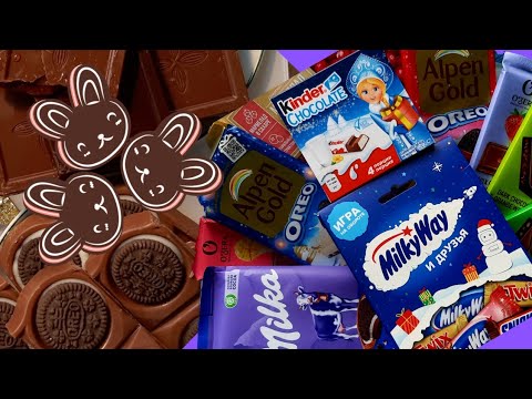 🍫Filling Platter With Sweets Compilation: Milka, Oreo, Milky Way ...