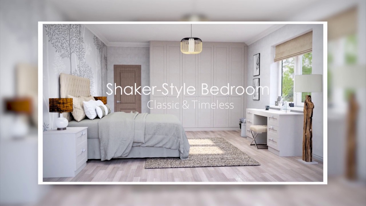 Shaker- Style Fitted Bedroom Furniture - YouTube