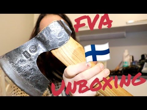 Finnish Vintage Axes, Unboxing New FVA axe