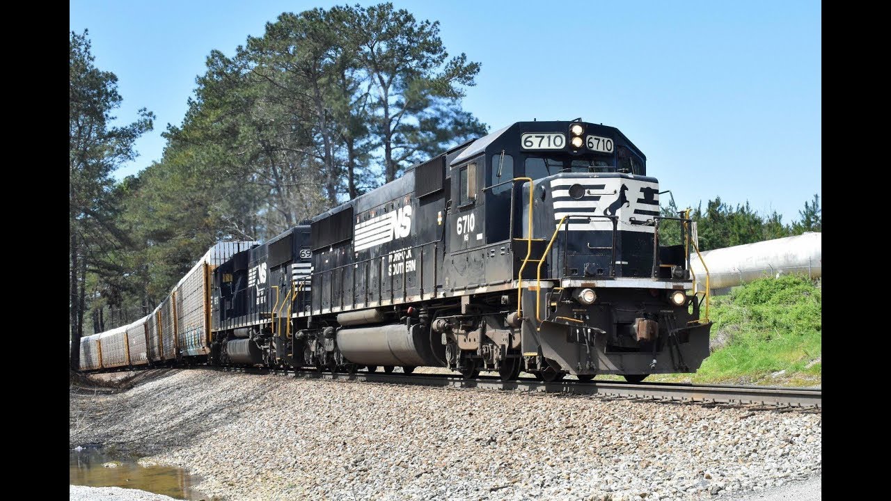 NS 6710 leads NS 26A Edwardsville, AL 4/4/2018 - YouTube