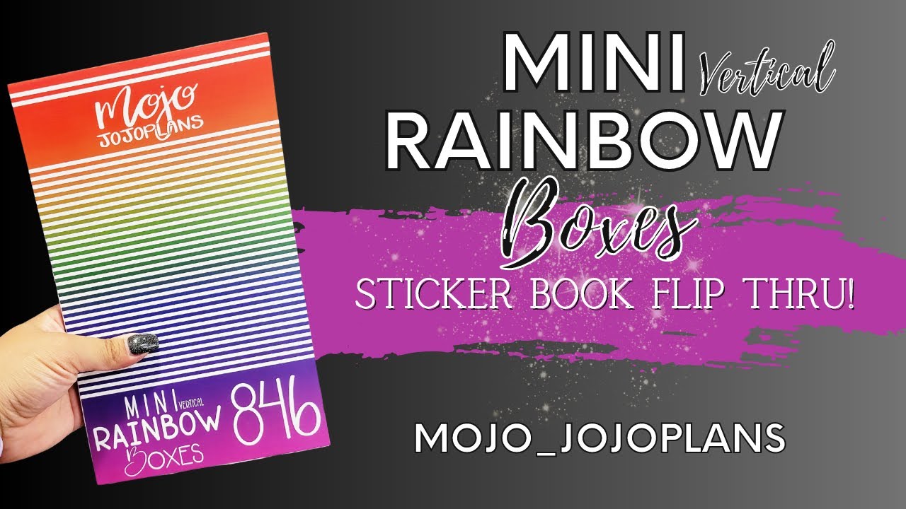 NEW | Mini Rainbow Boxes | Sticker Book Flip-Thru | Mojo_JojoPlans ...