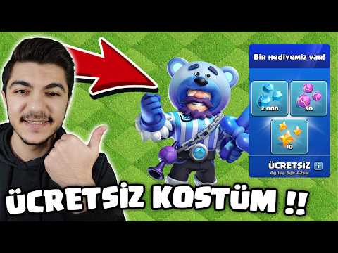 BEDAVA EFSANEVİ BARBAR KRAL KOSTÜMÜ !! SUPERCELL ÇILDIRDI !!  - Clash Of Clans