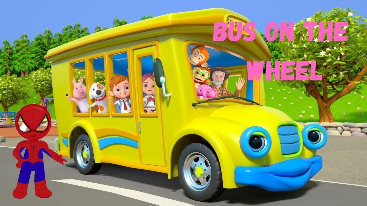 Wheels On The Bus || kids Bus Rhyme || Wheels On The bus Go Round Round ...