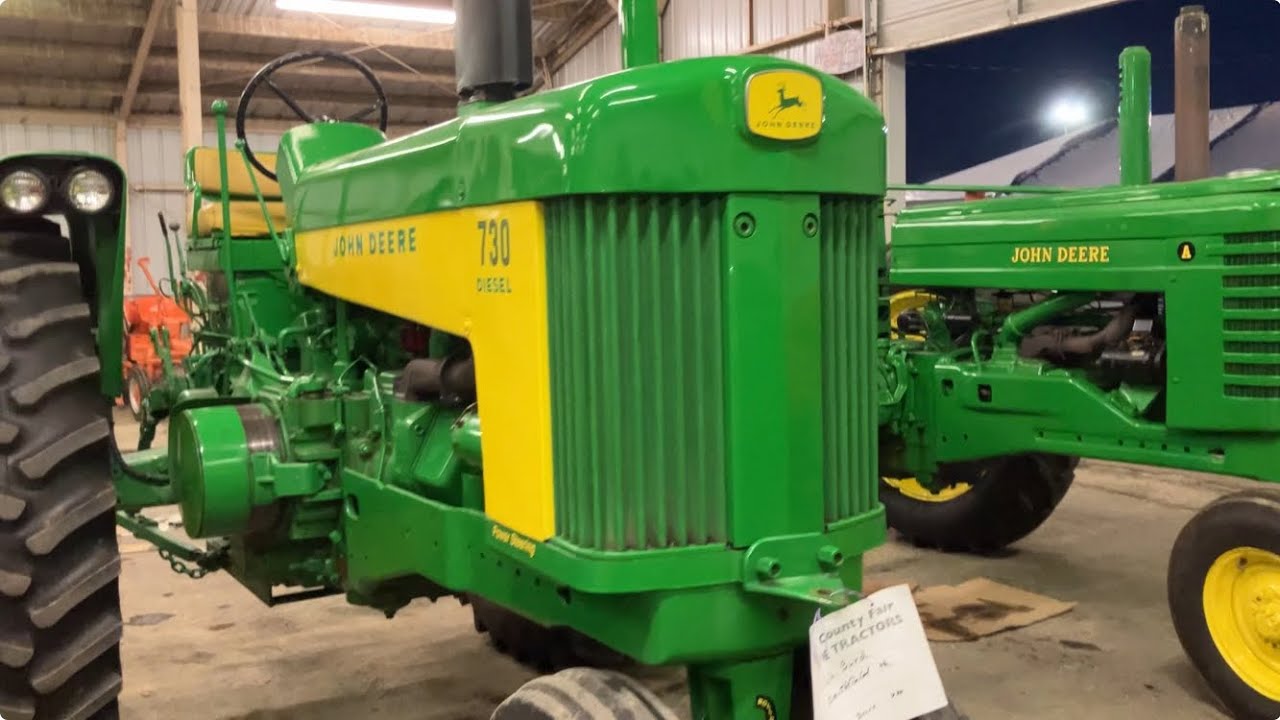 County Fairgrounds in Fayette PA Tractor display - YouTube