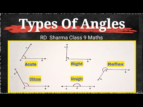 Types of Angles In Maths Class 9 - YouTube
