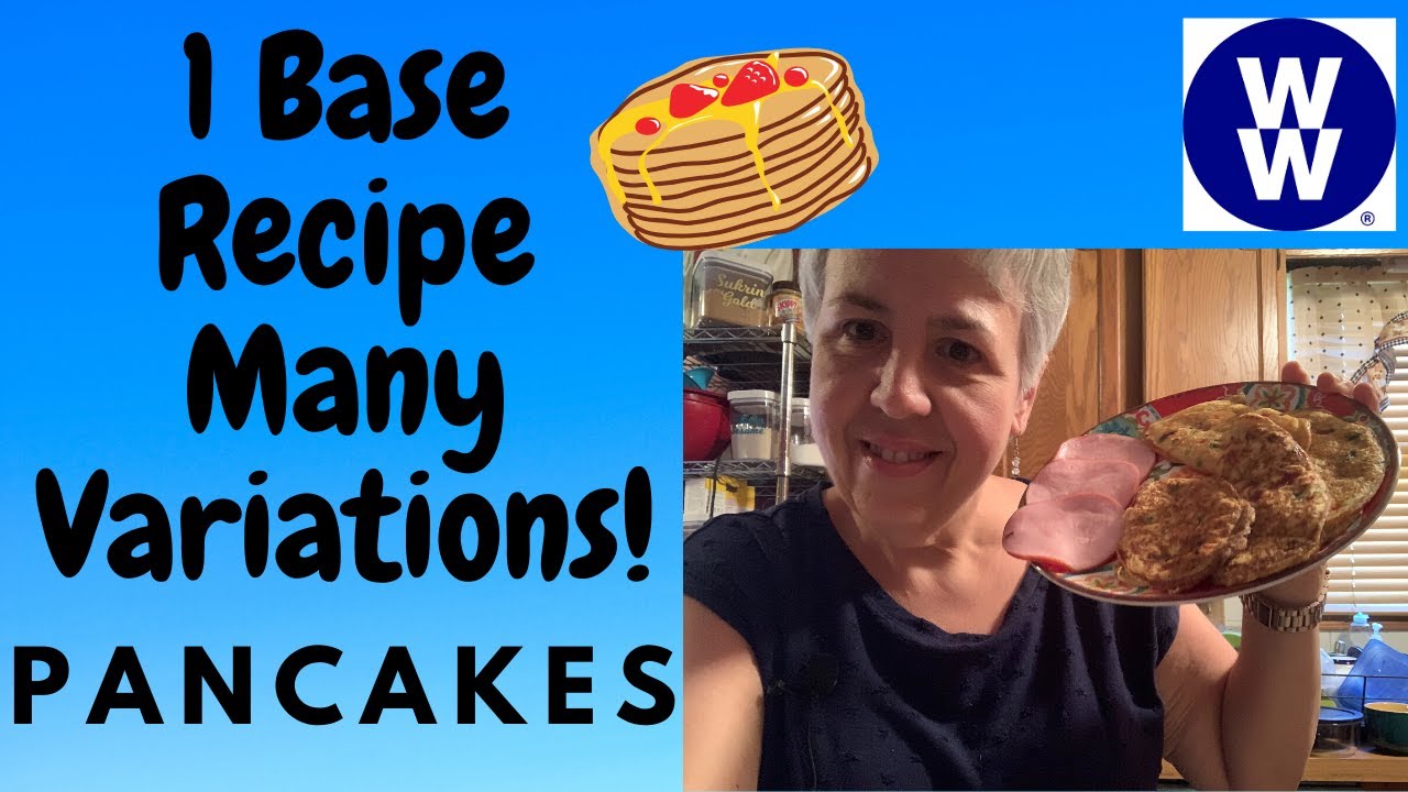 My WW | Pancakes , Pancake Muffins and Waffles | One Base Recipe Many ...