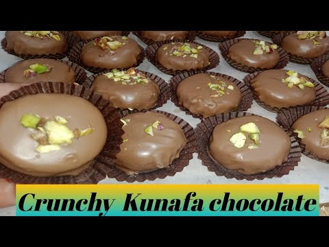Dubai's trending Pista kunafa chocolate , Crispy and Crunchy Unique ...