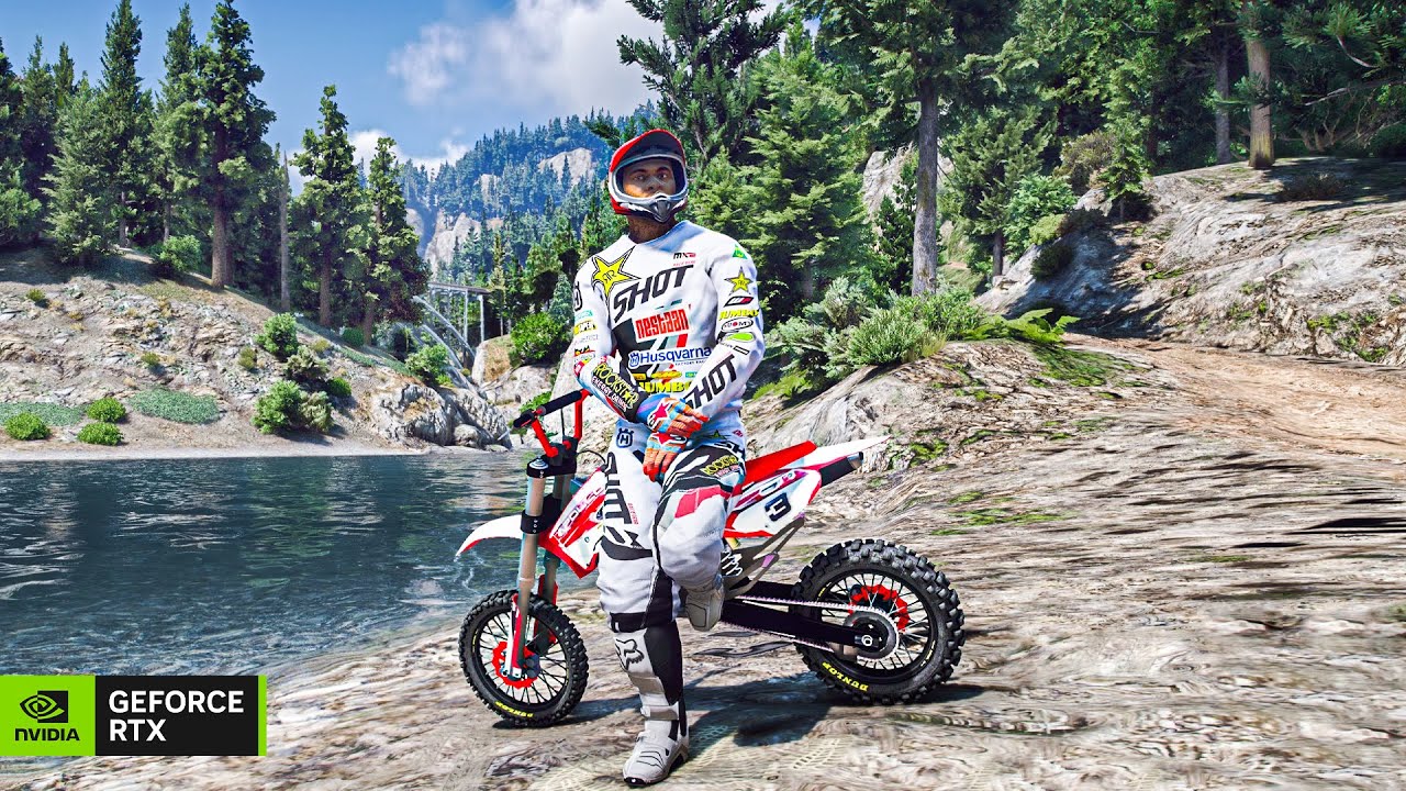 [8K RTX 4090] GTA V: Remastered - POV Motocross Gameplay / Max Settings ...