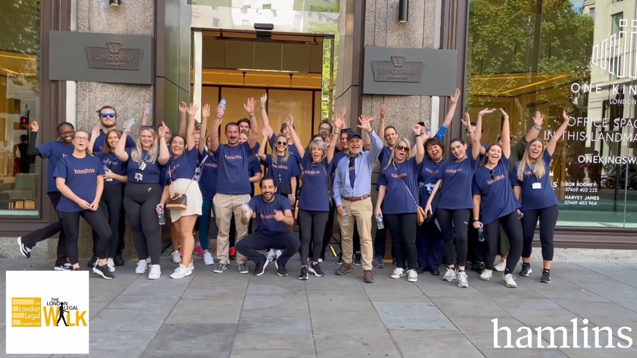 Hamlins London Legal Walk 2022 - YouTube