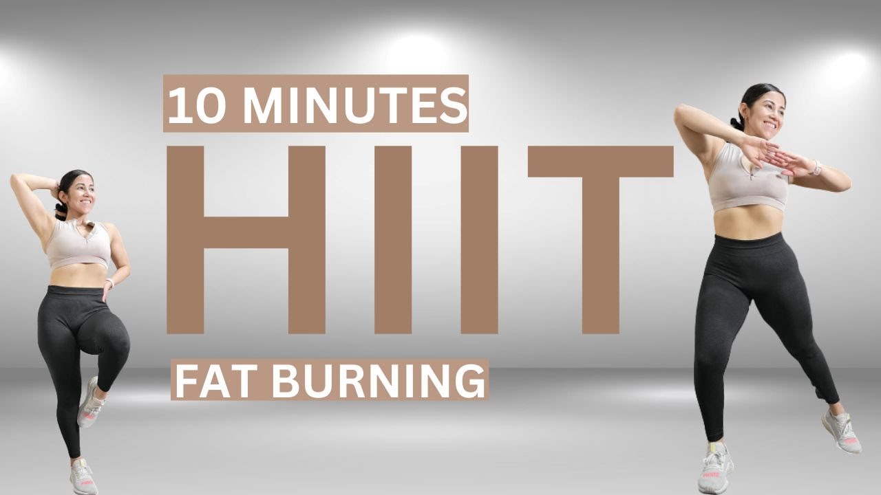 10 MIN HIIT CARDIO WORKOUT | Fat Burning | High Calorie burn | Super ...