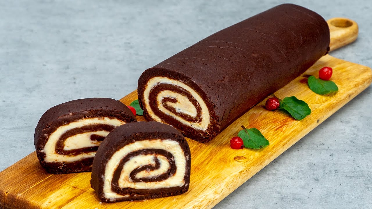A perfect roulade - without baking, flour and eggs! - YouTube