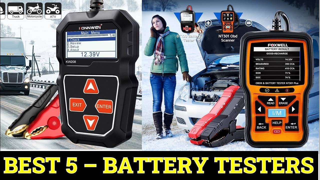 Top 5 Best Battery Tester in 2024 - YouTube