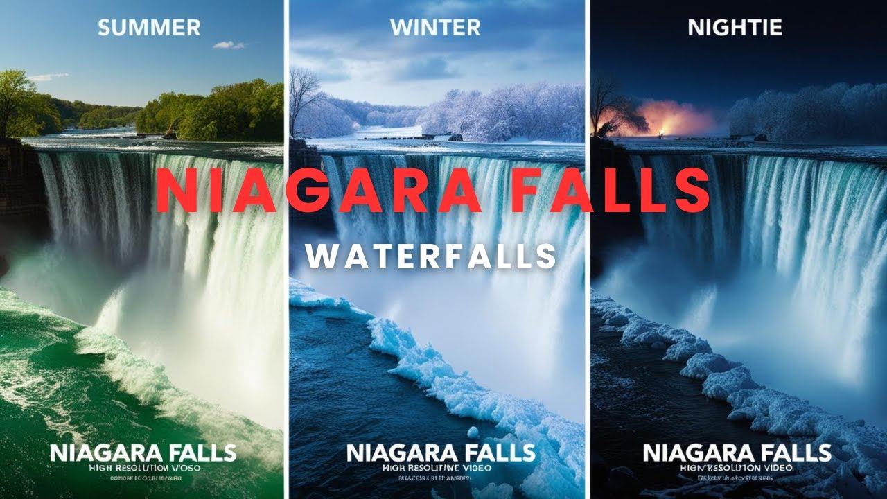 Niagara Falls || All Seasons || Day & Night || Summer & Winter Falls ...