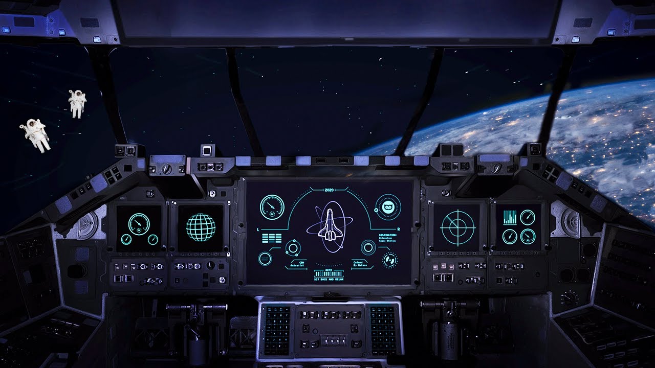 Spaceship Ambience for Sleep or Studying | ASMR Space Travel Sounds ...