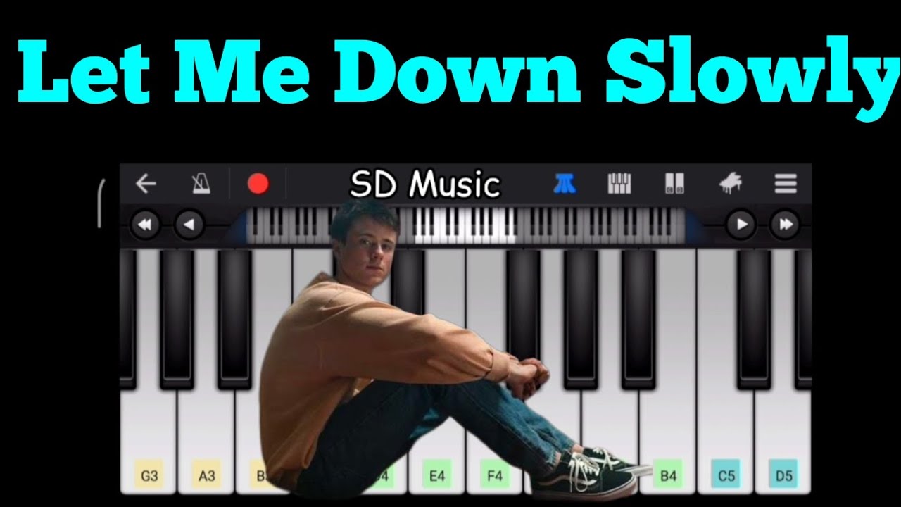 Let Me Down Slowly Song Remix On Walkband | Piano + Drum Cover ...
