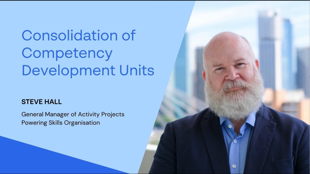 Consolidation of Competency Development Units with Steven Hall - YouTube