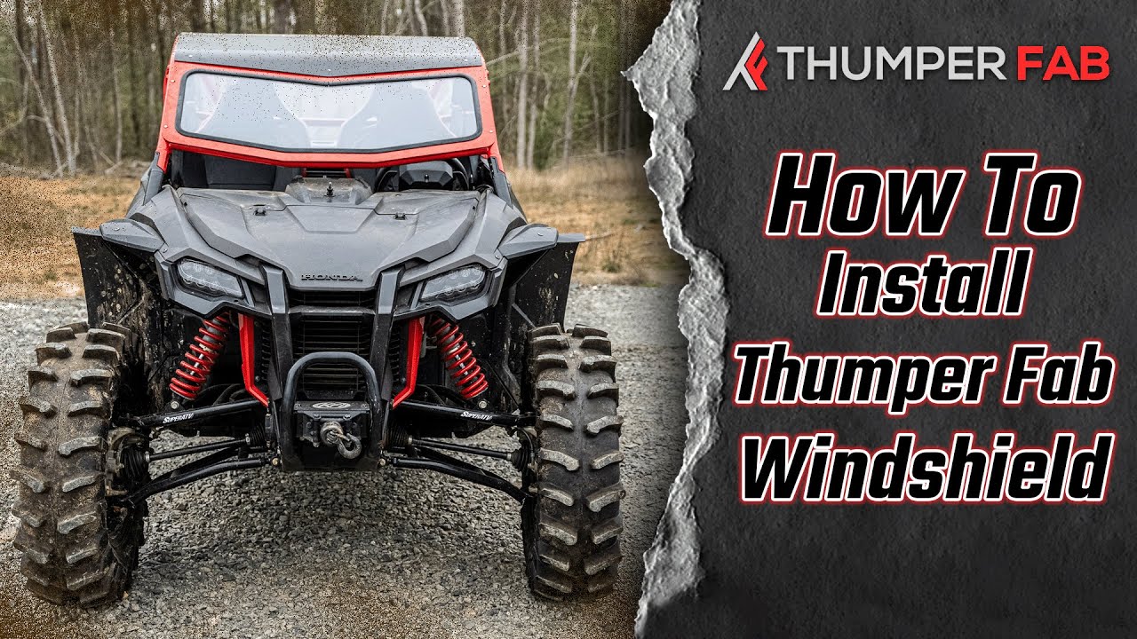 How to Install Thumper Fab Windshield on Roll Cage - YouTube