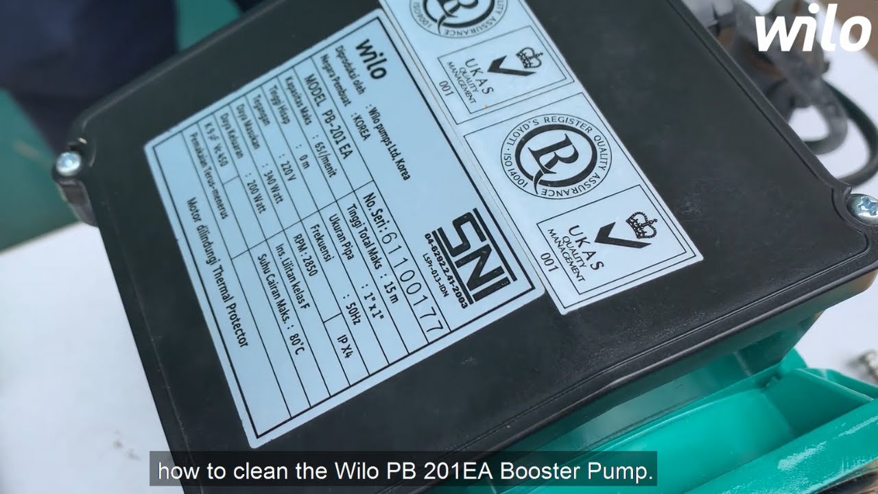 Tips Membersihkan Pompa Pendorong Wilo PB Series - YouTube