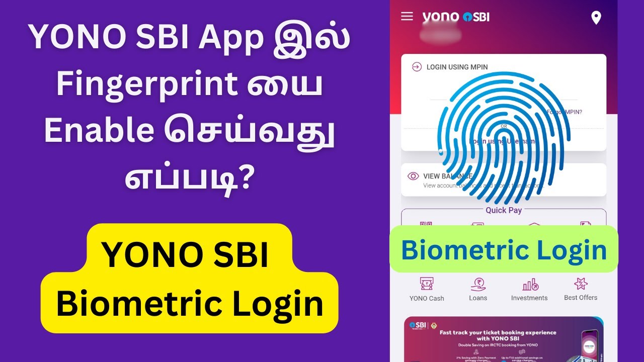 How to Set Fingerprint in YONO SBI App 2024 | YONO SBI Fingerprint ...