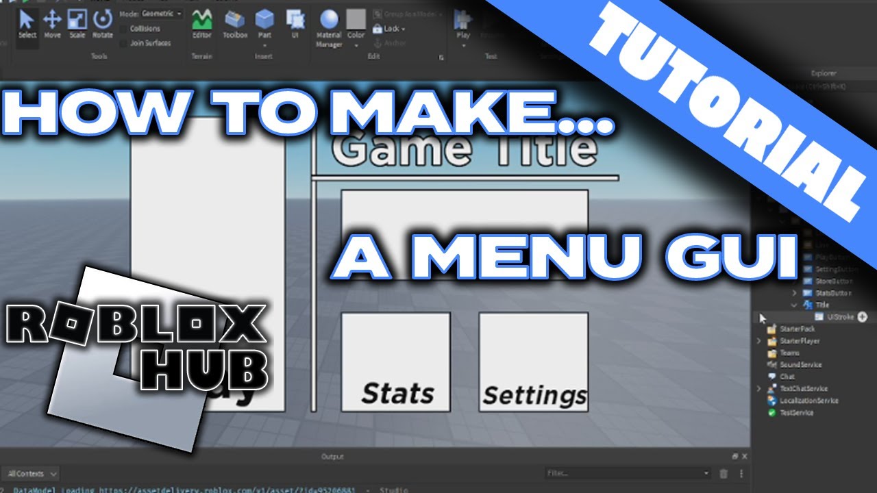 Roblox Studio: Create a Menu EASY - YouTube