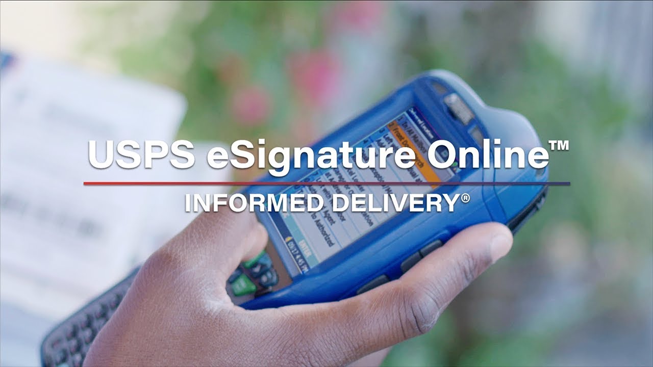 How to Use USPS eSignature Online™ for Package Arrivals - YouTube