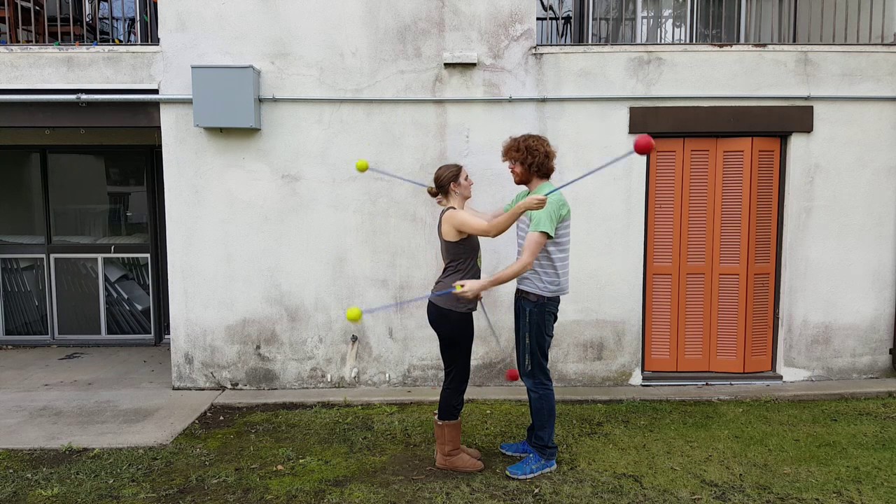 Partner Poi Tutorial: Weird Weaves 3- No beat weaves - YouTube