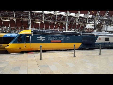 GWR HST / InterCity 125 W43002 seen at Slough and London Paddington 03. ...