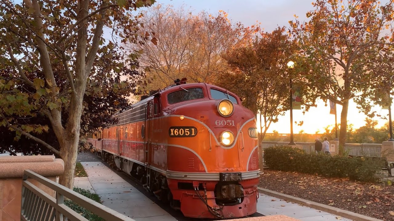 SP 6051 Leads CSRM Polar Express Excursion Train past the Embassy ...