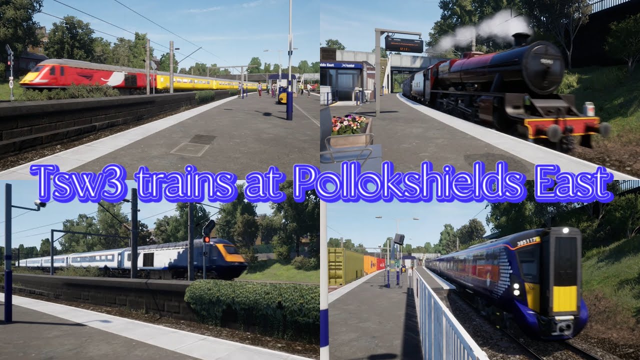 TSW3 trains at Pollokshields east - YouTube