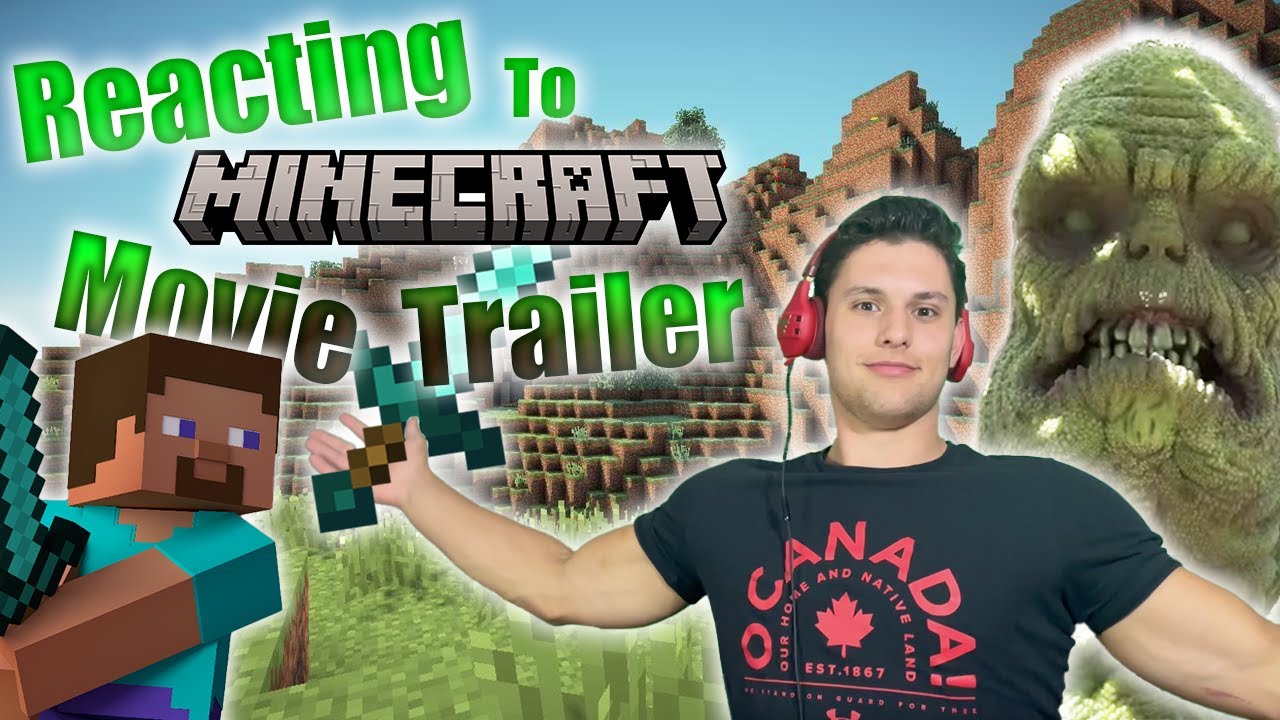Reacting to a Minecraft Movie Trailer - YouTube