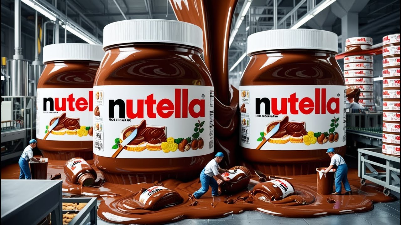 Inside the Nutella Factory: Massive Production of Chocolate Spread with ...
