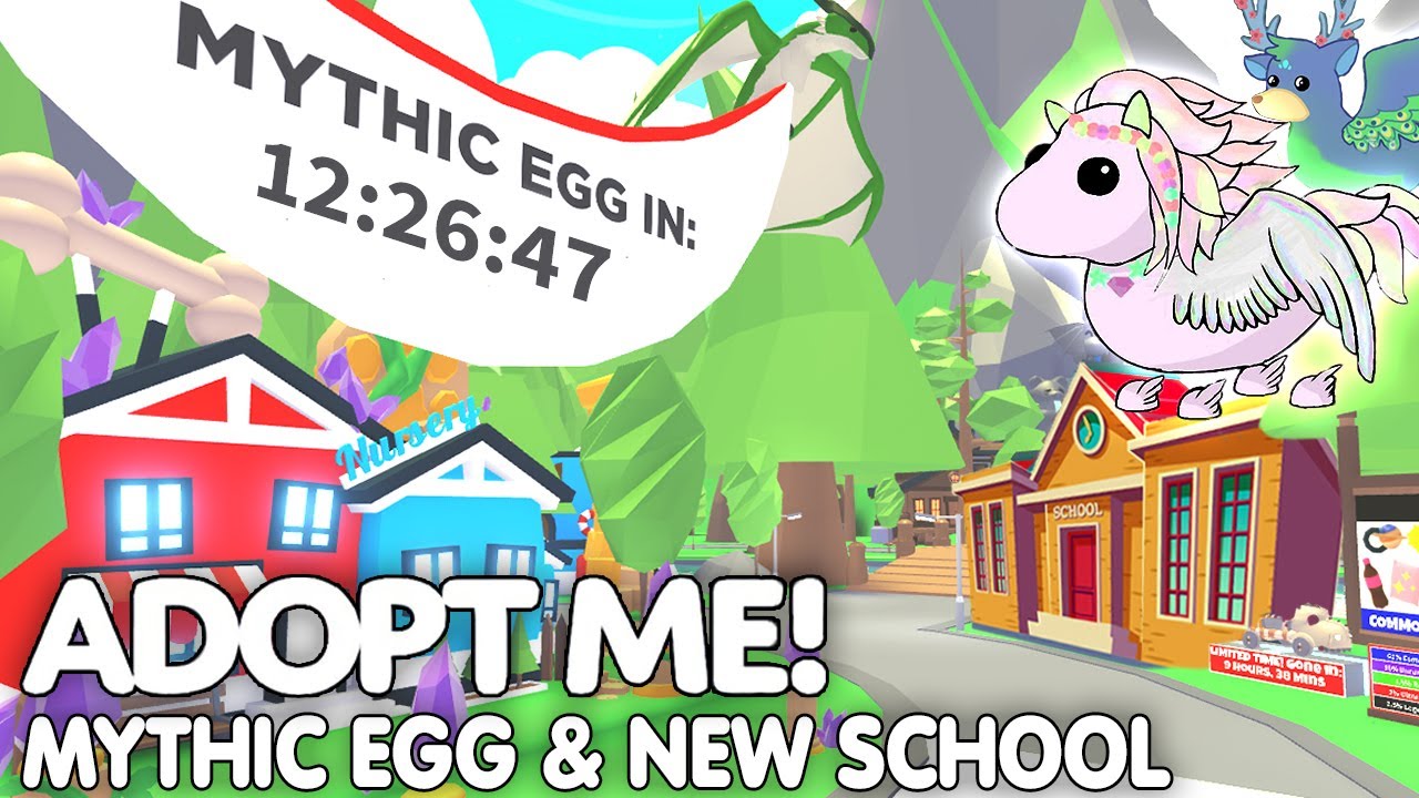 NEW MYTHIC EGG + SCHOOL UPDATE! ADOPT ME MYTHIC EGG RELEASE DATE ...