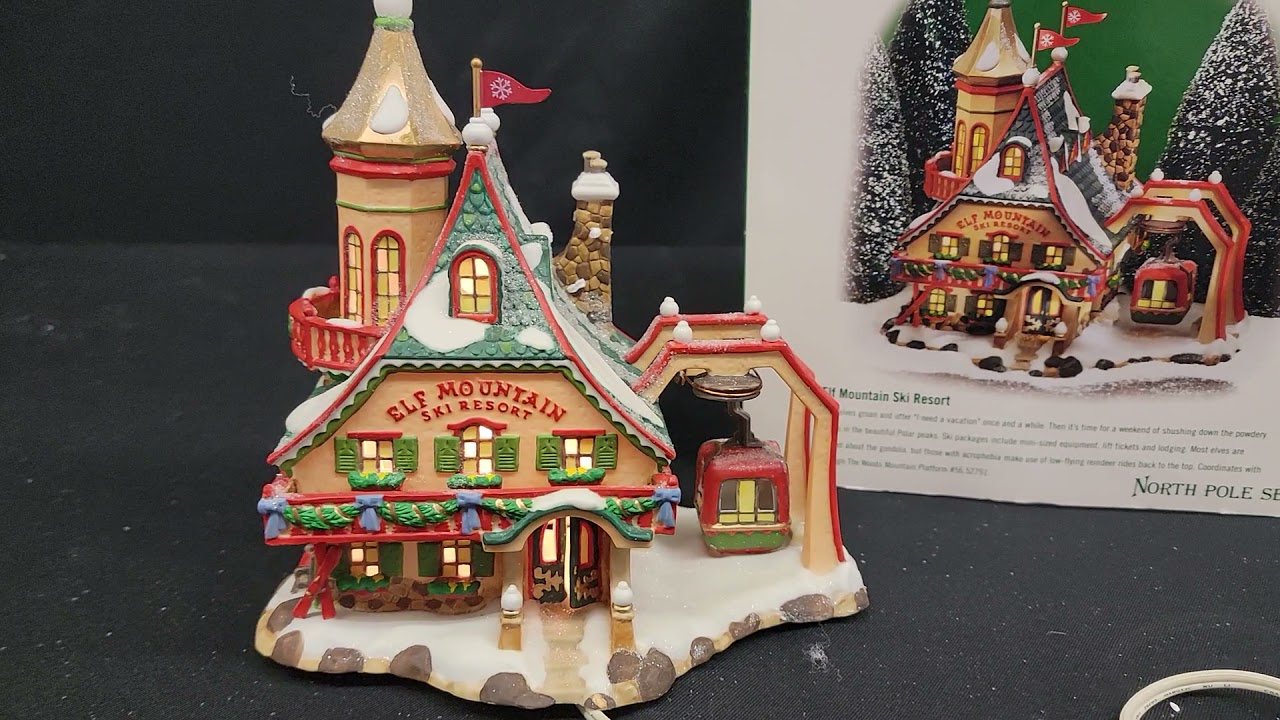 Elf Mountain Ski Resort | Dept 56 | North Pole Series - YouTube