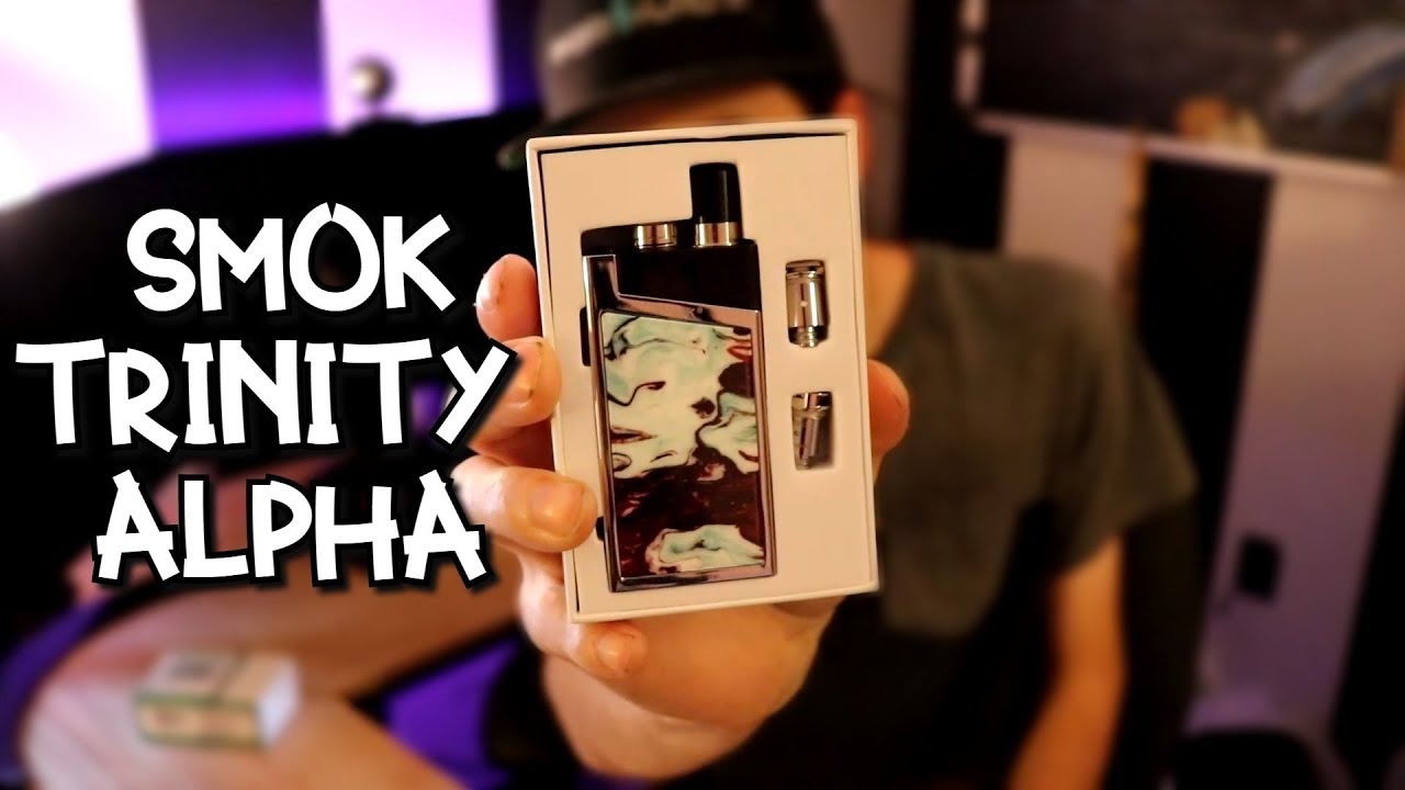 SMOK Trinity Alpha Kit 30W Pod System Review - YouTube