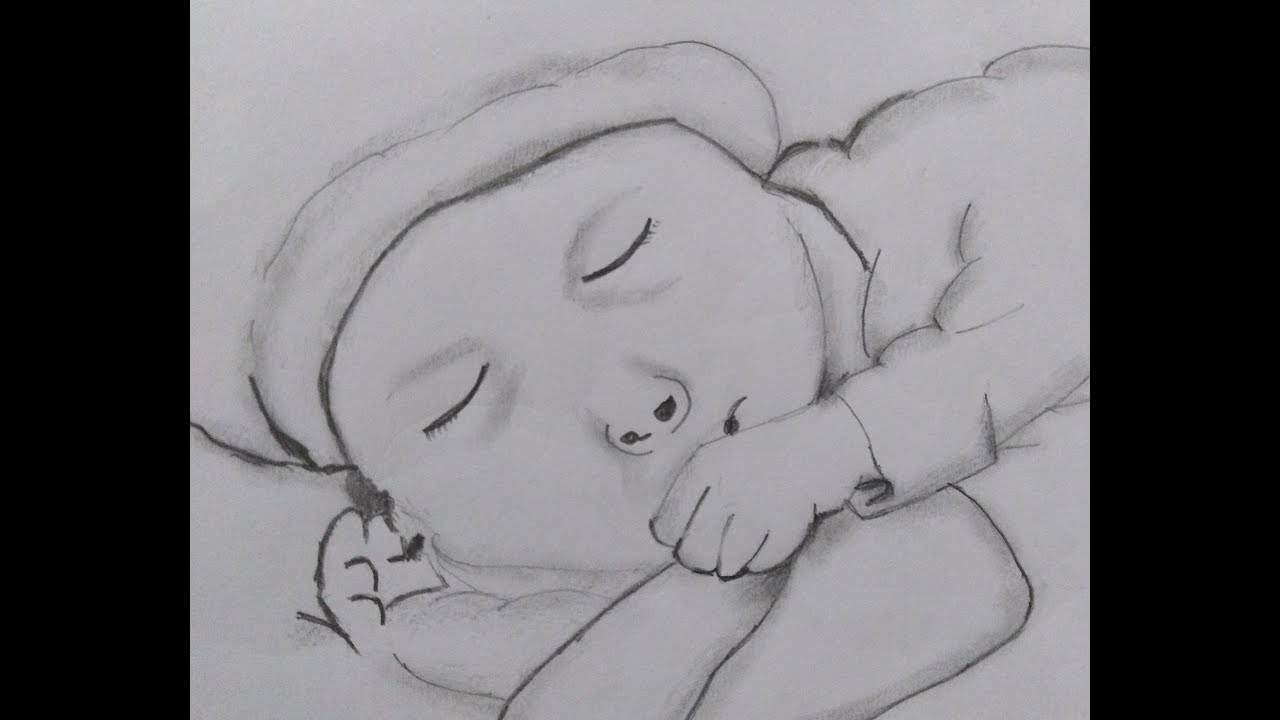 HOW TO DRAW A CUTE BABY SLEEPING | STEP BY STEP - YouTube