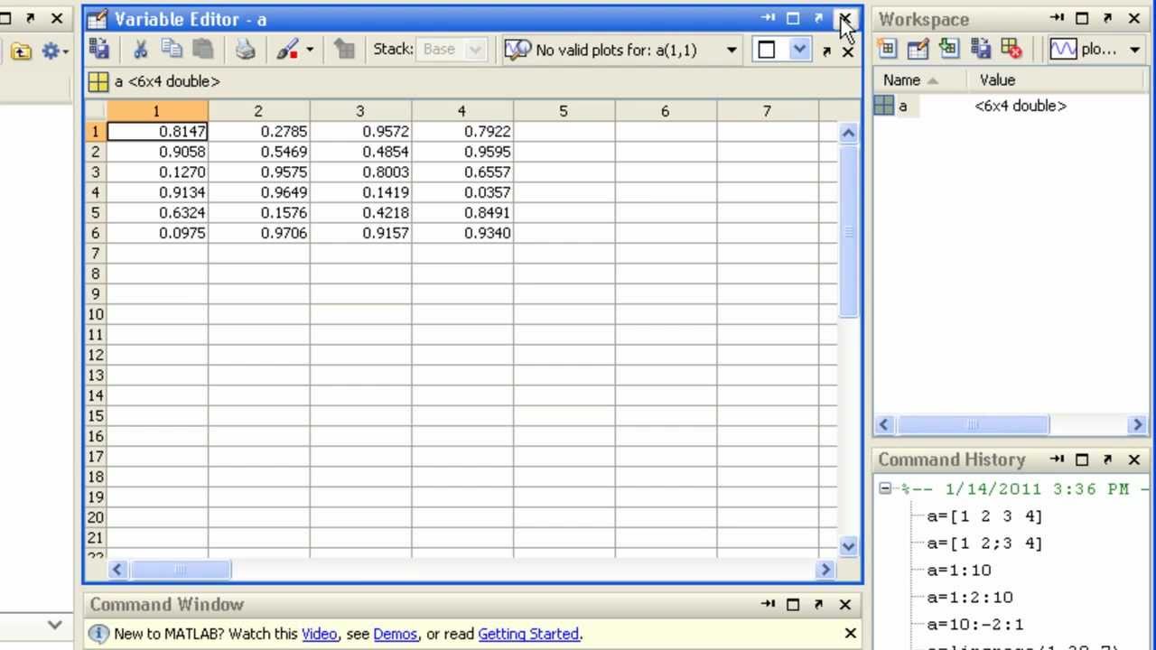 Working with Arrays (Previous Release) - YouTube