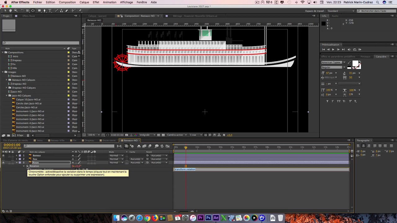 Créer une rotation régulière avec After Effects - YouTube